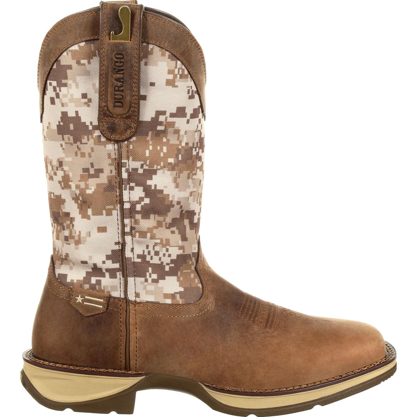 Rebel by Durango Desert Camo Pull-on Western Boot – Australian Boot Barn